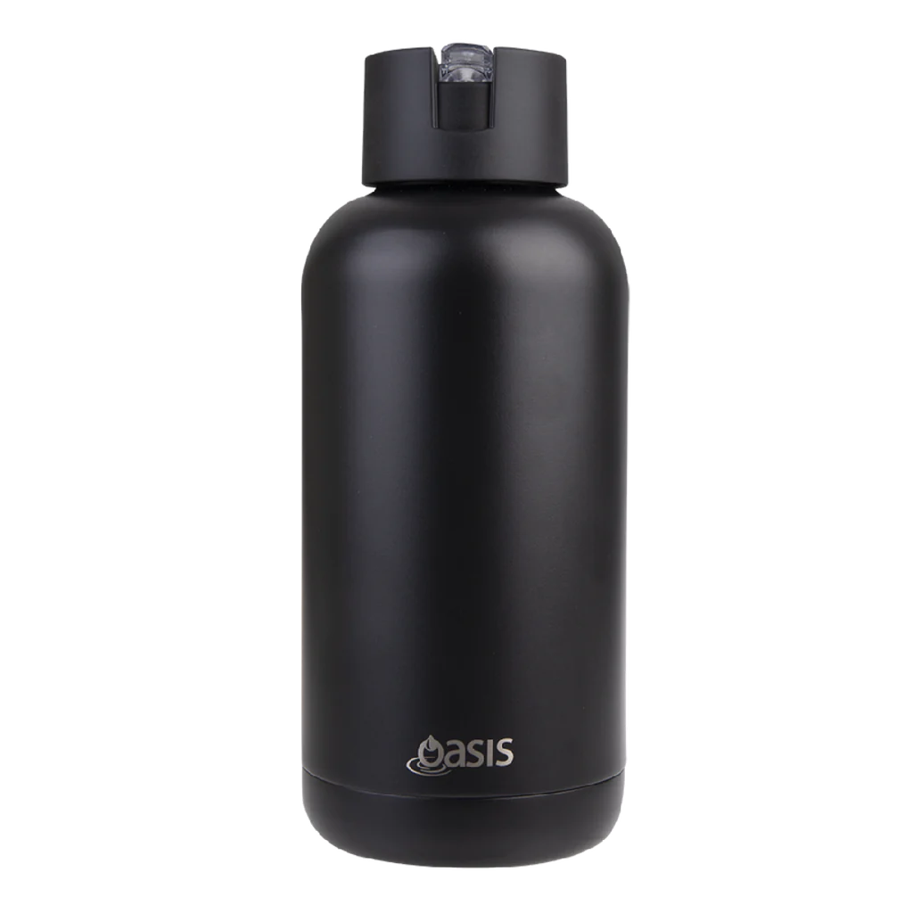 Ceramic Lined Stainless Steel Triple Walled Bottle - 1.5L (Black) – The ...