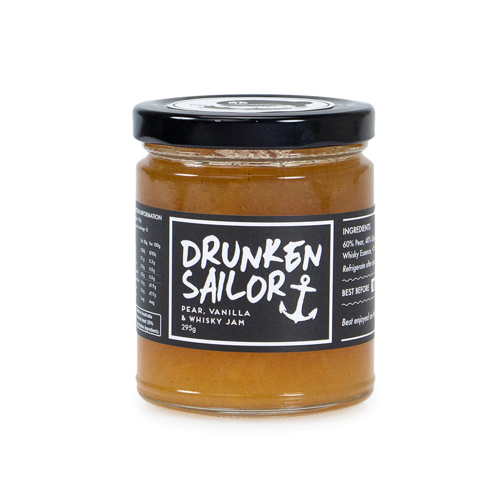 Drunken Sailor Pear, Vanilla & Whisky Jam 290g – The Hunter's Pantry