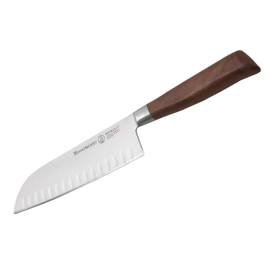 Messermeister Royale Elite Walnut Kullenschliff Santoku 18cm – The ...