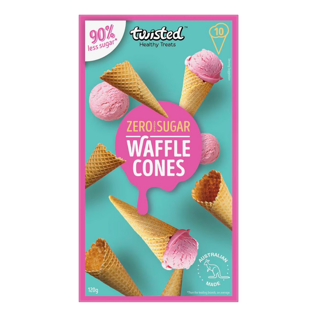 Twisted Waffle Cones (10 pack) 120g – The Hunter's Pantry