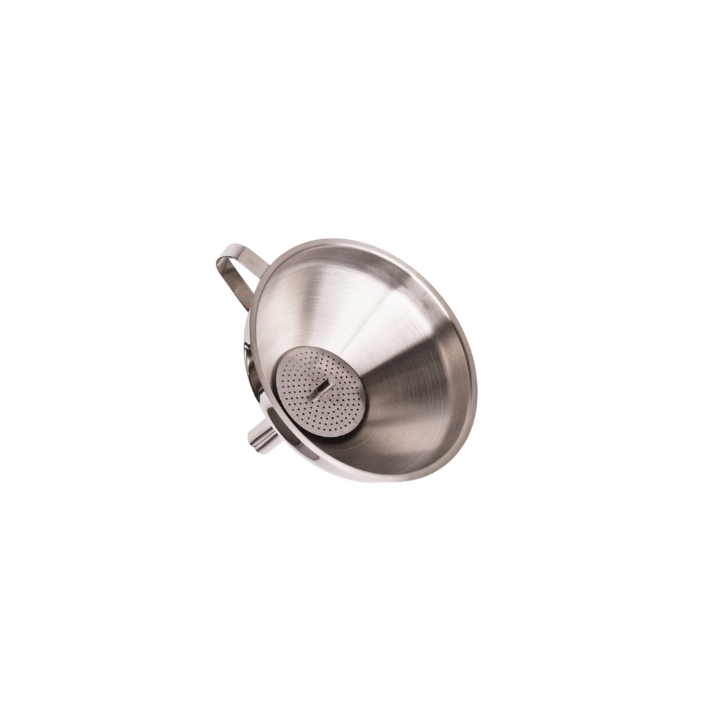 Stainless Steel Funnel with Strainer – The Hunter's Pantry