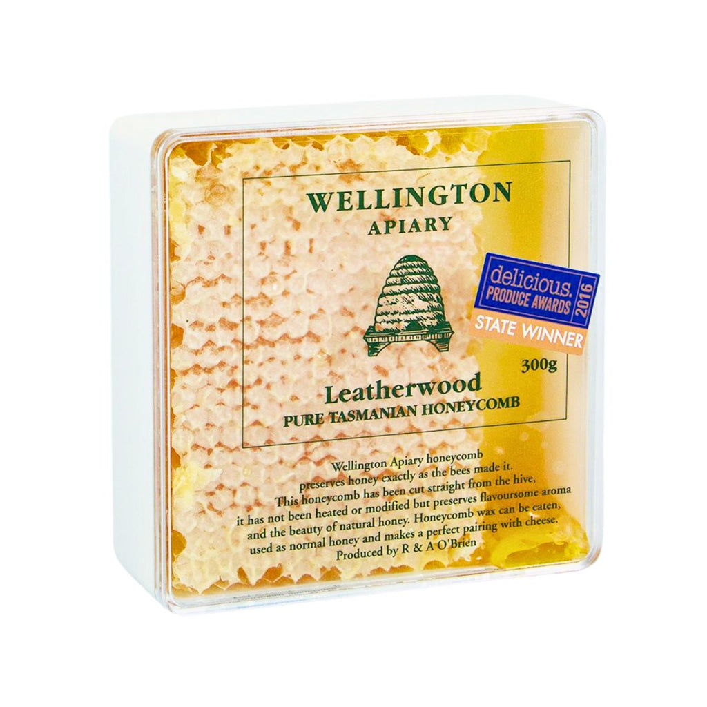 Wellington Apiary Leatherwood Honeycomb 300g – The Hunter's Pantry